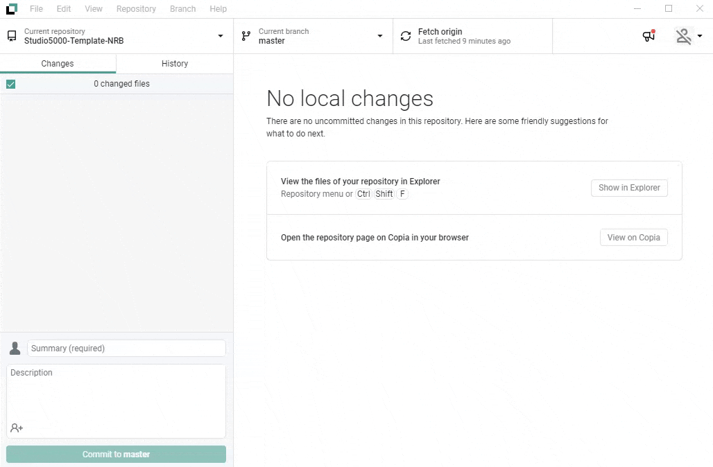 How do I sign in to the Copia desktop app?